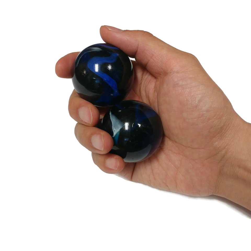 2 pcs Blue Jay Toebreaker 2" Marbles / MegaFun Mega Marbles | eBay