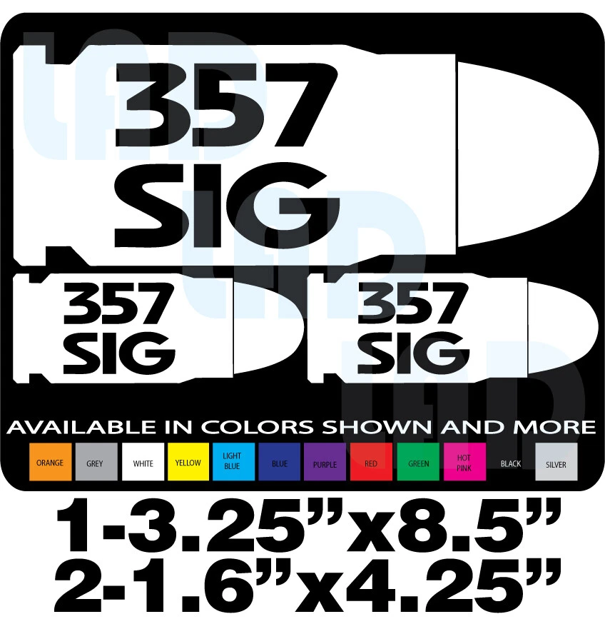 Ammo Can Decals 357 Sig