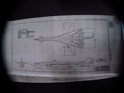 Boeing 2707 2707-200 SST Drawing Diagram Plan exterior | eBay