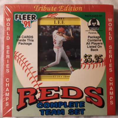 Fleer 91 Cincinnati Reds Tribute complete baseball card sealed set FREE ...
