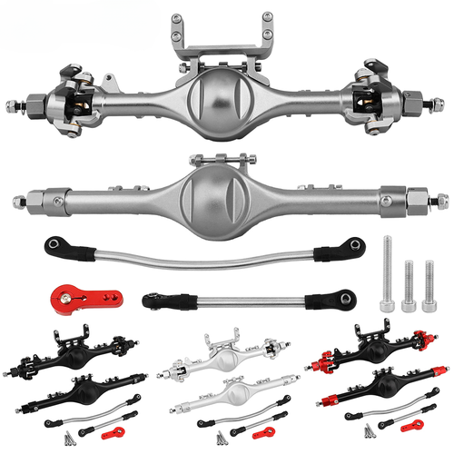 Aluminum Alloy Front Rear Straight Axles for 1/10 RC Axial SCX10 II ...