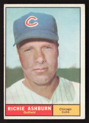 Richie Ashburn 1961 Topps #88 Chicago Cubs VG-EX |0405 | eBay