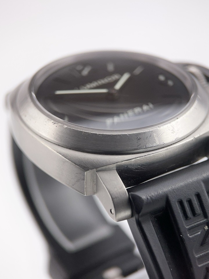 Panerai Luminor Titanium Black Dial 44mm Manual Wind Men's Watch ...