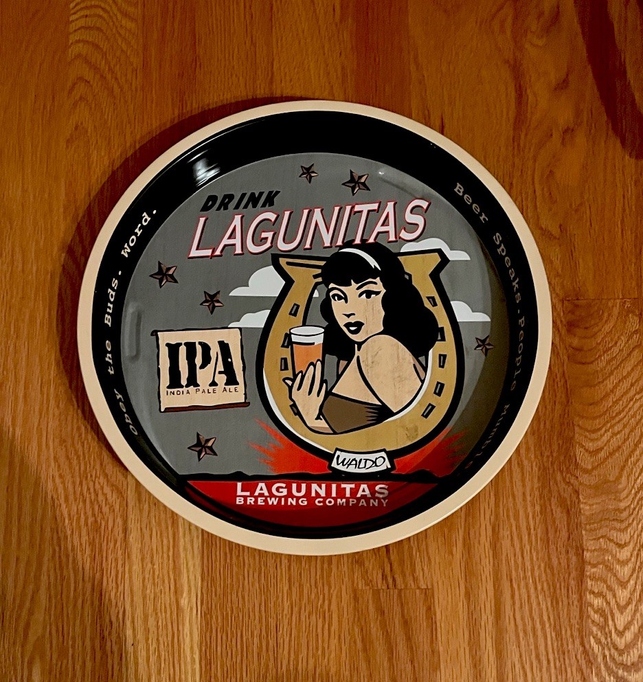 Lagunitas Brewing Co IPA Double Sided Waldo 13 3/4" Metal Bar Beer ...