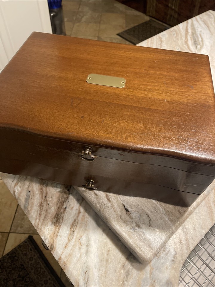 Pacific Silvercloth Wooden Flatware Silverware 1 DRAWER CHEST Box Anti ...