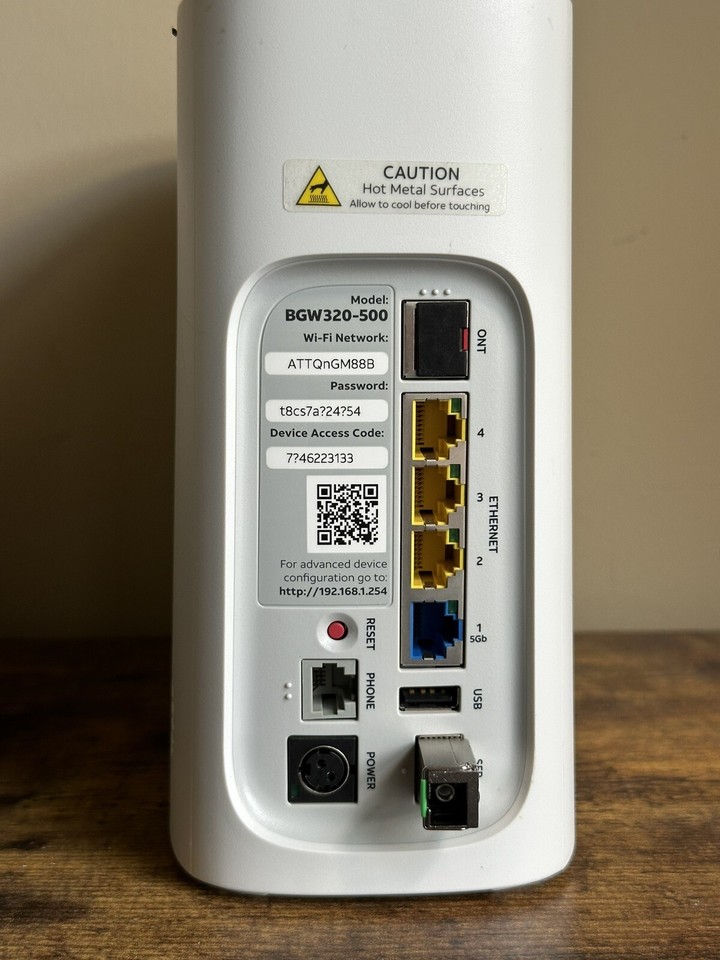 AT&T modem BGW 320-500 router white ONLY UNIT | eBay