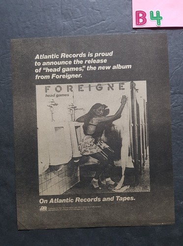 Foreigner Head Games Album Promo Print Advertisement Vintage 1979 | eBay