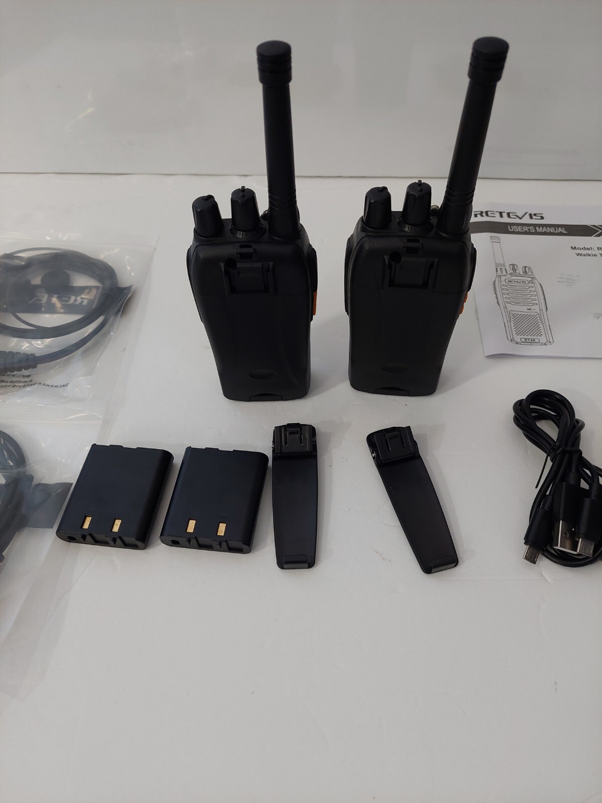 Set of 2-Retevis RT46 Two-Way Radios Long Range, Walkie Talkies for ...