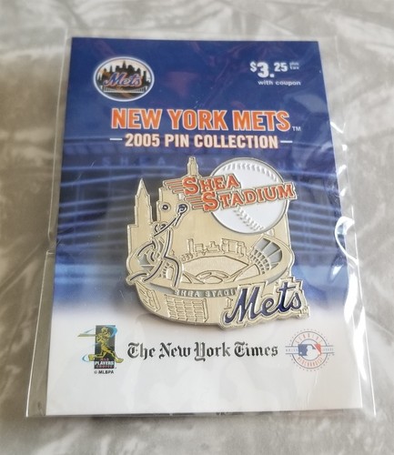 2005 NY METS SHEA STADIUM COLLECTORS PIN { NEW IN ORIGINAL PACKAGE } | eBay