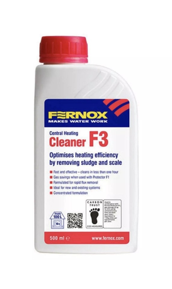 Fernox F1 & F3 Central Heating Protector and Cleaner Set 500ml Each ...