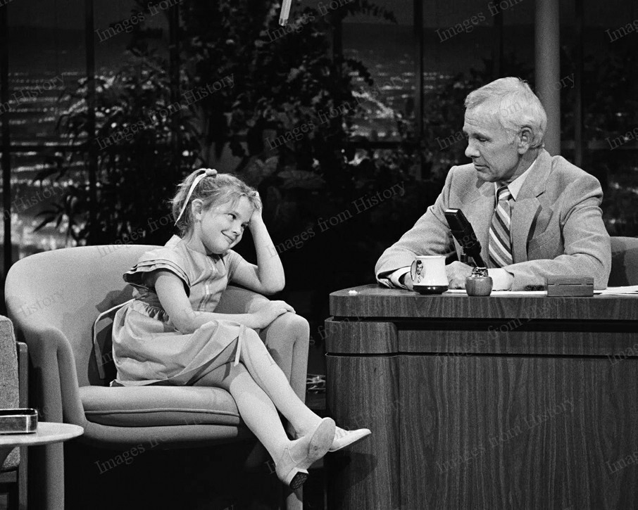 8x10 Print Johnny Carson Drew Barrymore 1982 Courtesy NBC #DBJC | eBay