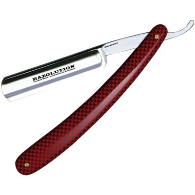 Razolution Vintage Razor 4" Carbon Steel Blade Racing Red Celluloid ...