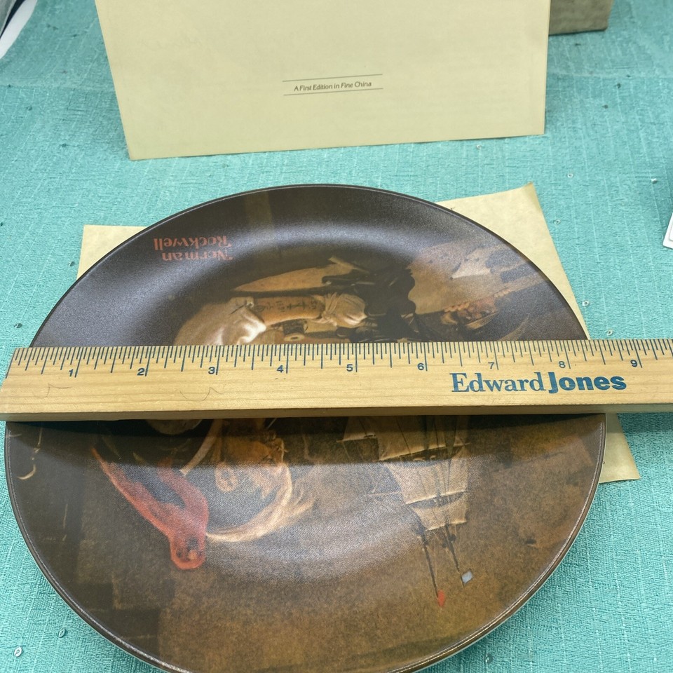 Norman Rockwell "THE SHIP BUILDER" Collector Plate - 1980 COA Included ...