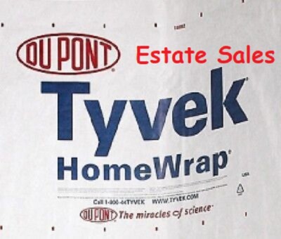 7 X 3' TYVEK HomeWrap Paper Underlayment Siding Wall Insulation & Mold ...