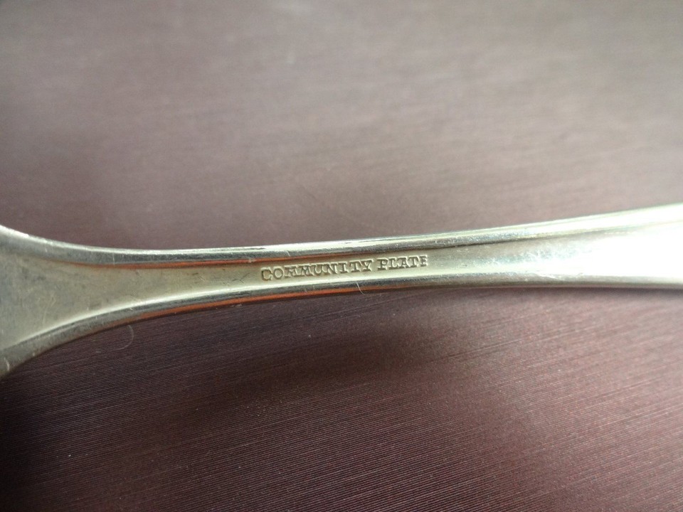 Silverplate Adam Pattern Forks 7 1/4" Monogram T Set of 4 Community ...