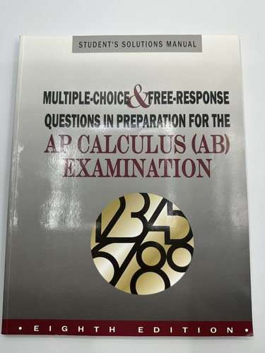 AP Calculus Examination Multiple Choice and Free Response Book | eBay