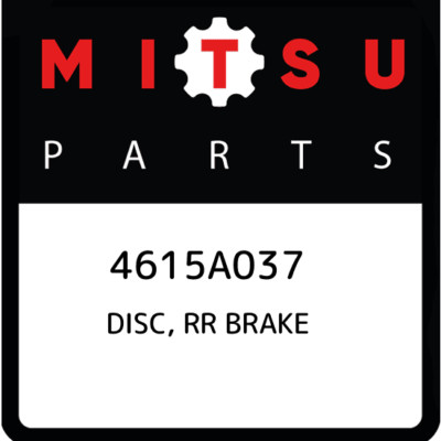 4615A037 Mitsubishi Disc, rr brake 4615A037, New Genuine OEM Part | eBay