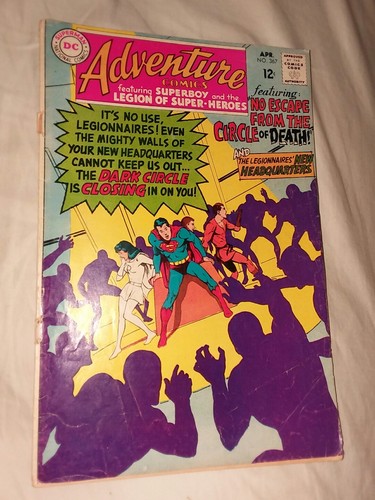Adventure Comics #367 Neal Adams Jim Shooter Swan DC Silver Age Comic ...