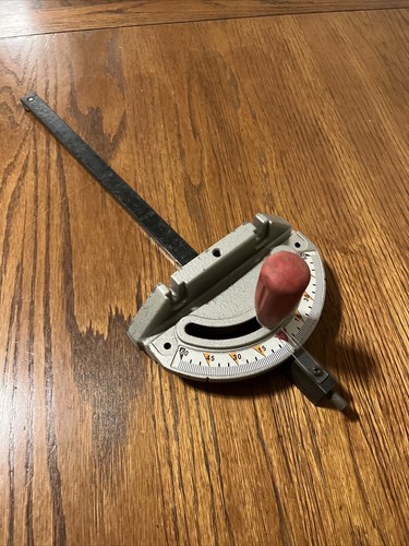 Craftsman 315 model Contractor Table Saw miter gauge- rod is 3/4" x 3/8 ...