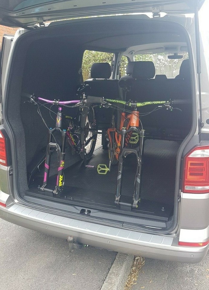 VW TRANSPORTER MTB BIKE RACK, INTERIOR MOUNT, VWT5 VWT6 | eBay UK