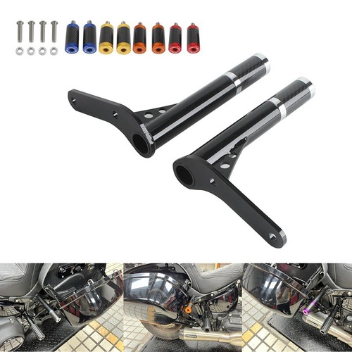 Rear Saddlebag Guard Frame Slider Kit For Harley Softail Low Rider ST ...