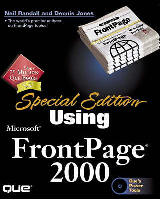 Special Edition Using Microsoft FrontPage 2000 by Dennis R. Jones, Neil ...