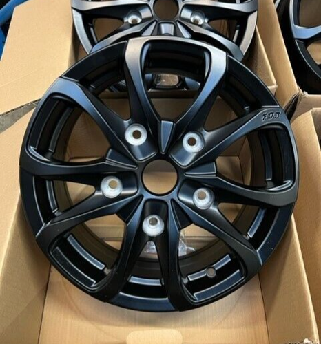 16" FOX RACING OPUS 2 ALLOY WHEELS SATIN BLACK FIT FORD TRANSIT ...