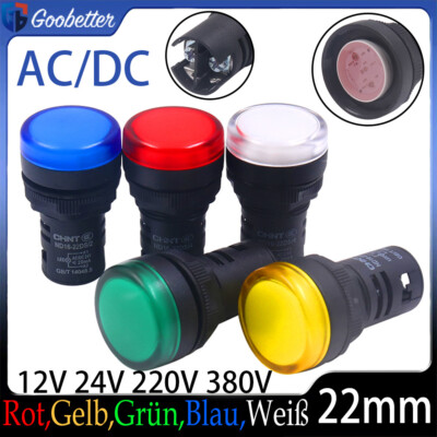 LED Signallampe Meldeleuchte Signalleuchte KFZ Kontrollleuchte 12V 24V ...