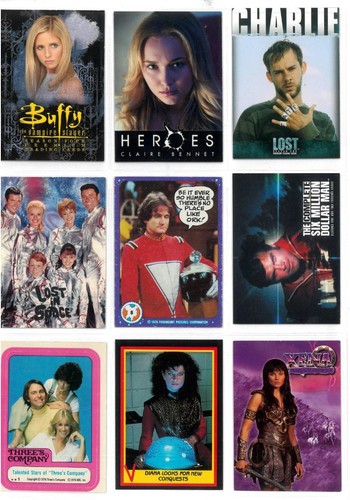 Lot of your choice of 10 trading cards, stickers, promos from various ...