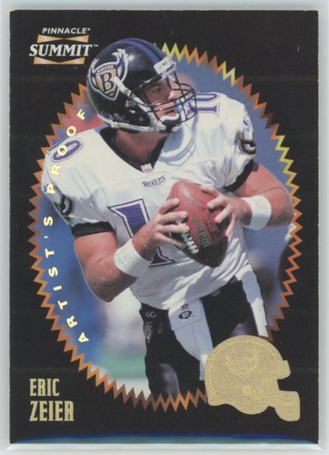 1996 Summit Artist's Proofs Eric Zeier Baltimore Ravens #60 Georgia ...