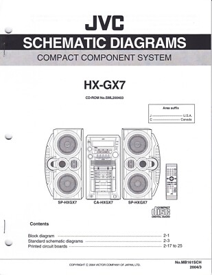 Original JVC HX-GX7 Service Manual | eBay