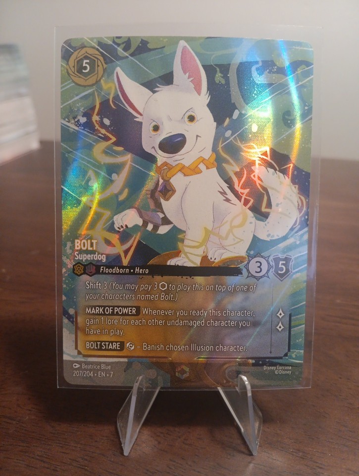 Disney Lorcana Bolt Superdog #207/204 Enchanted NM/Packfresh | eBay