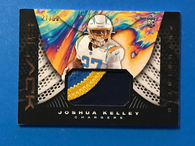 JOSHUA KELLY #F36 - 2020 PANINI BLACK NFL - FUTURISTIC PATCH RC /50 ...