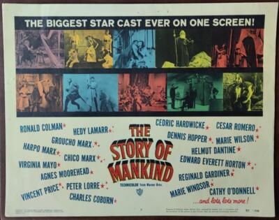 Hedy Lamarr Vincent Price Peter Lorre Story of Mankind original Lobby ...