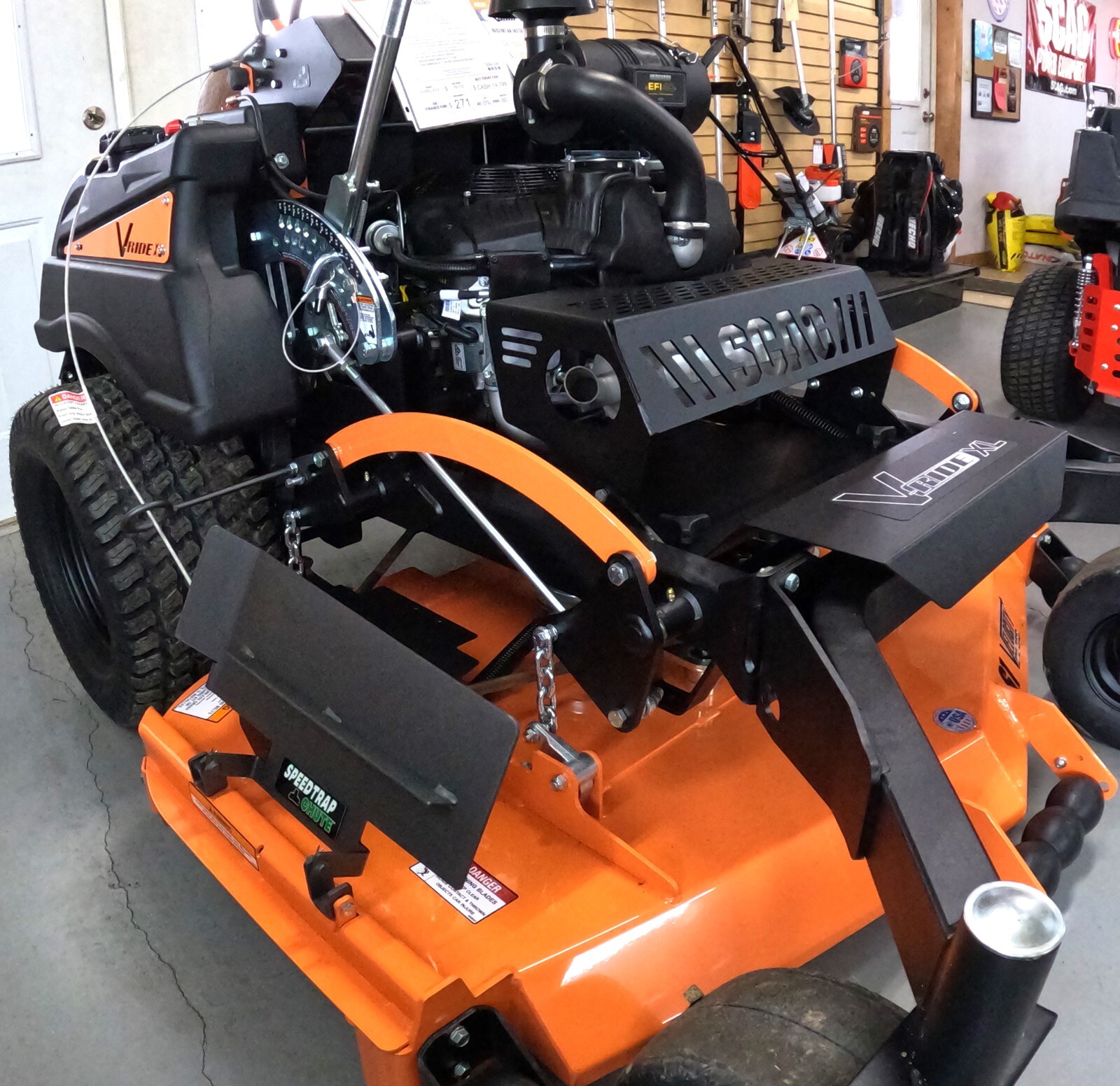 Speedtrap® Chute Blocker Scag® V-Ride XL 52" & 61" Mowers (2min install ...