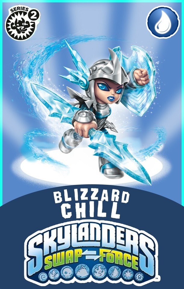 Skylanders Swap Force Blizzard Chill NFC Card FREE SHIPPING | eBay