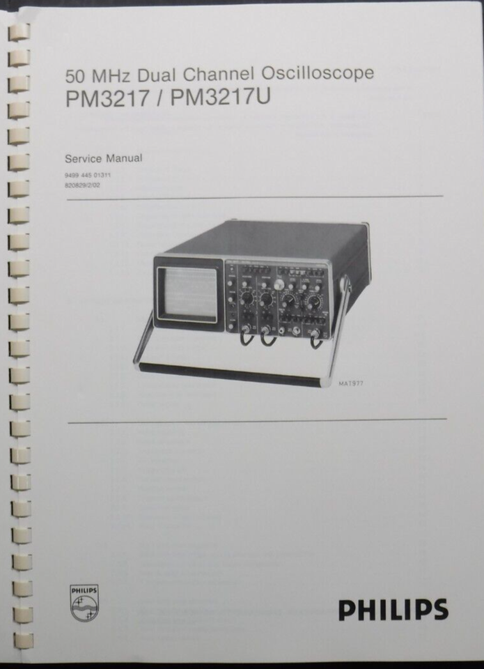 Philips 50 MHz Dual Channel Oscilloscope PM3217/PM3217U | eBay