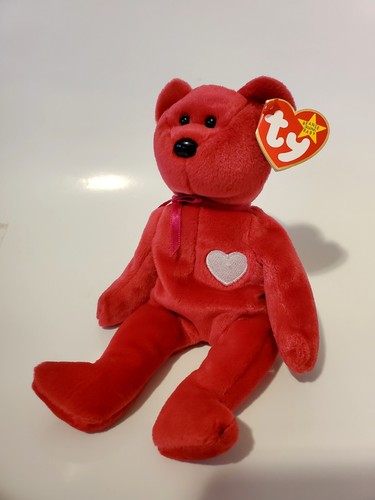 TY Beanie Baby - VALENTINA the Red Bear (8.5 inch) - MWMT's Stuffed ...