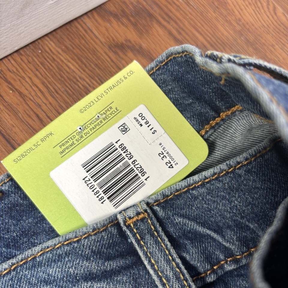 LEVI'S - Men's 541 Athletic Tapered Fit Jeans - 42 X 32 - Big Tall ...