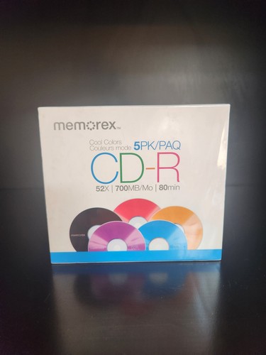 Memorex 5pk CD-R Cool Colors Mode Blank CD's | eBay
