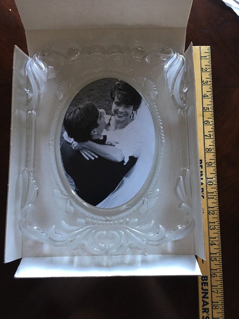 Mikasa Princess Lead Crystal Glass Picture Frame Wedding 11x14 for sale ...