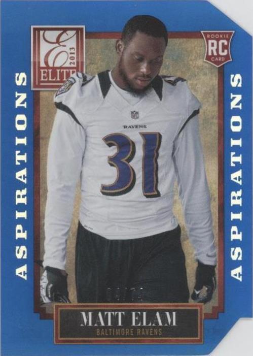 2013 Panini Elite - Rookie Matt Elam #168 Aspirations Die-Cut /74 (RC ...