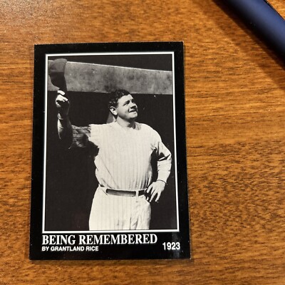 1992 Megacards Babe Ruth Collection #163 Being Remembered Yankees HOF ...
