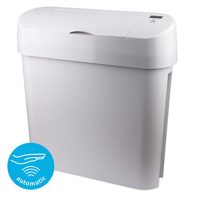 AUTOMATIC SANI BIN LADIES AUTO SANI FEMALE HYGIENE WASTE BINS WHITE ...