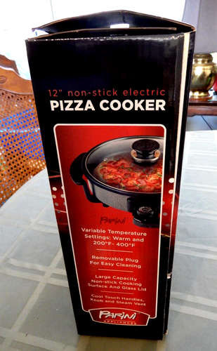 PARINI Appliances 12" PIZZA COOKER Cookware NON-STICK ELECTRIC Multiple ...