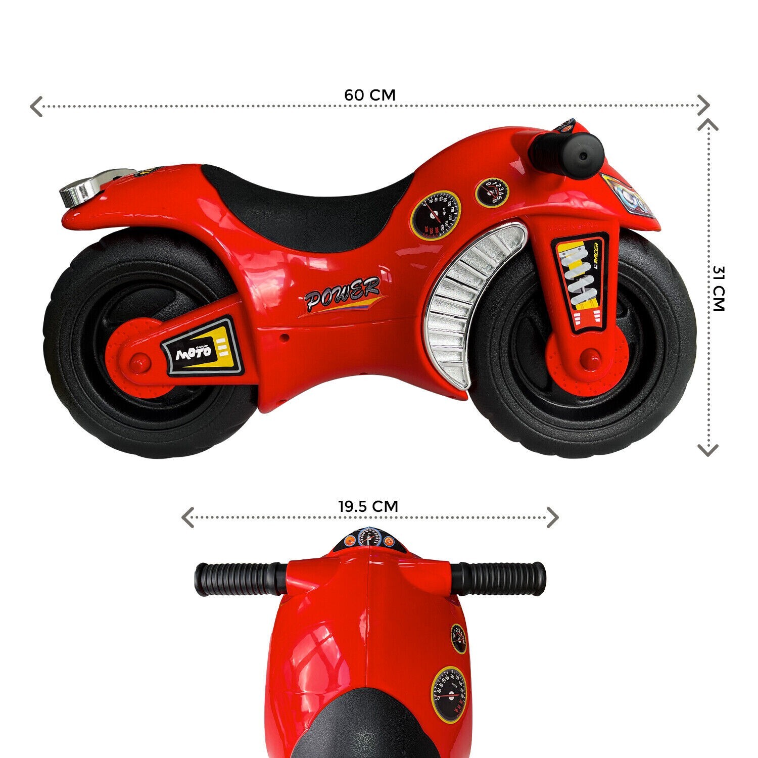 Toddler Kids Motorcycle Motorbike - Balance Bike - Push Along Ride On ...