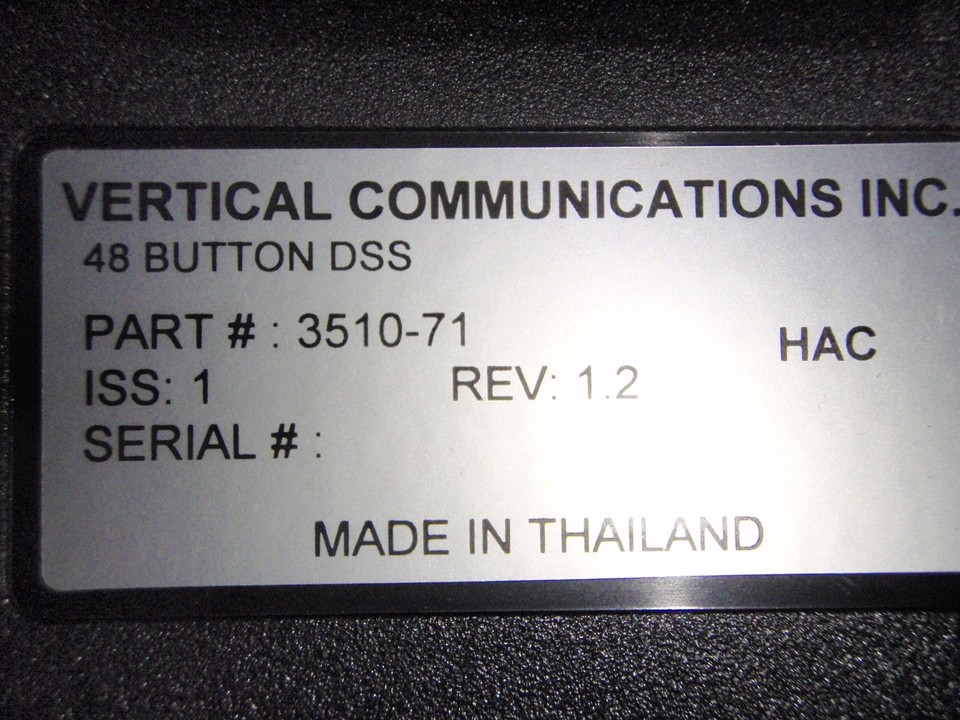 Vodavi Starplus STS/STSe 48-Button DSS Charcoal (3510-71) for 3515 or ...