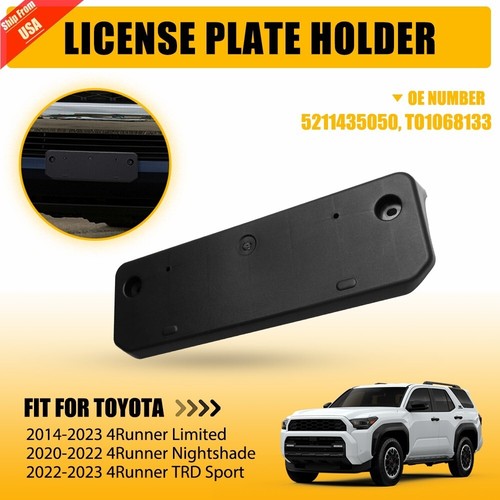 For 2014-2023 Toyota 4Runner Front License Plate Mount Bracket Holder ...