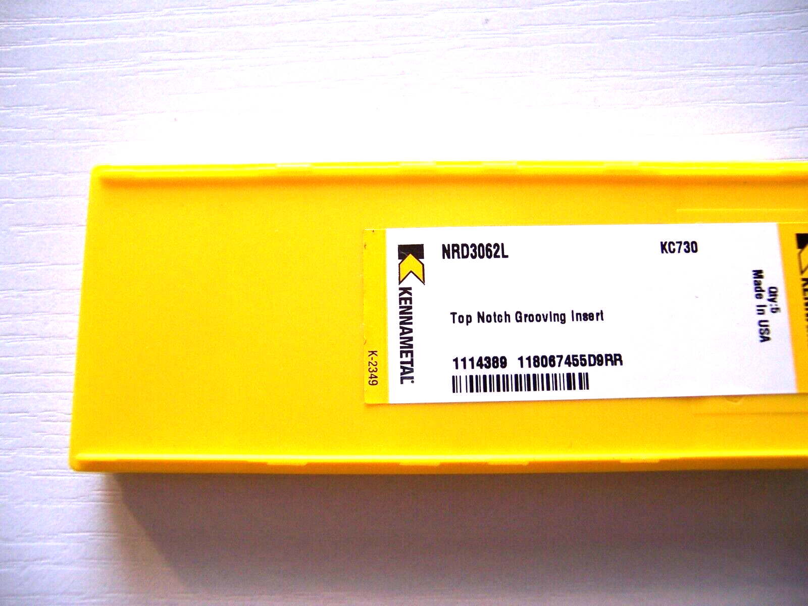 New 5 Pcs - NRD3062L KC730 Coated Top Notch Inserts Kennametal | eBay