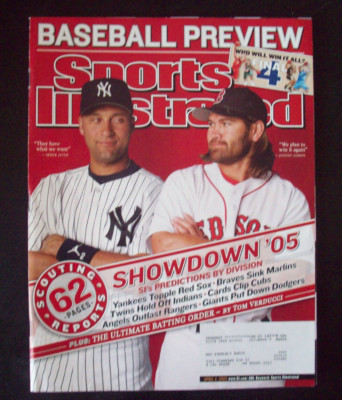Derek Jeter Yankees /Johnny Damon Red Sox Sports Illustrated Magazine ...